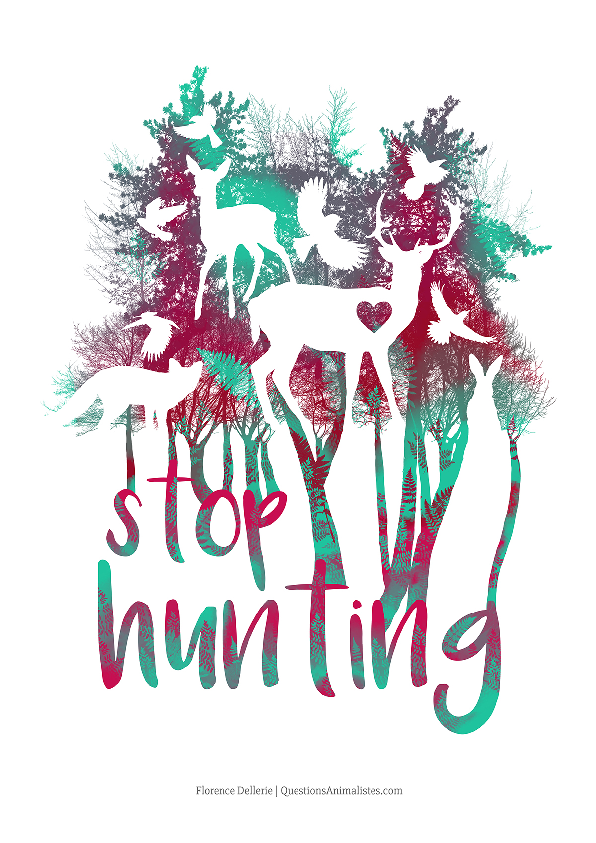 stop_hunting_animals_illustration_florence_dellerie – Questions animalistes