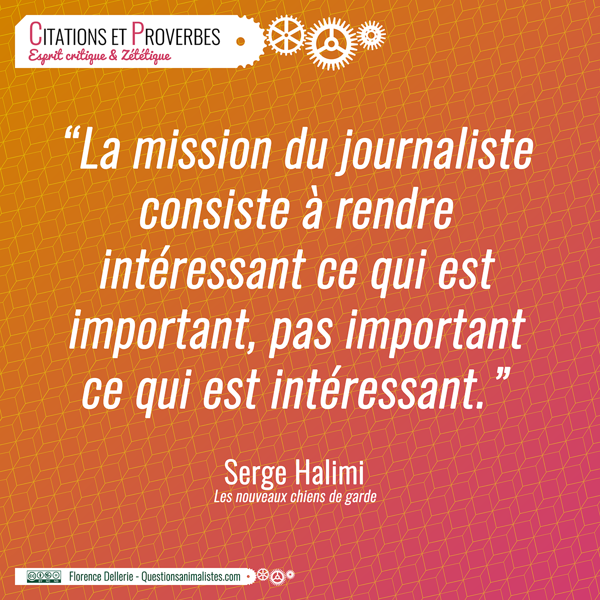 Serge Halimi – Questions animalistes